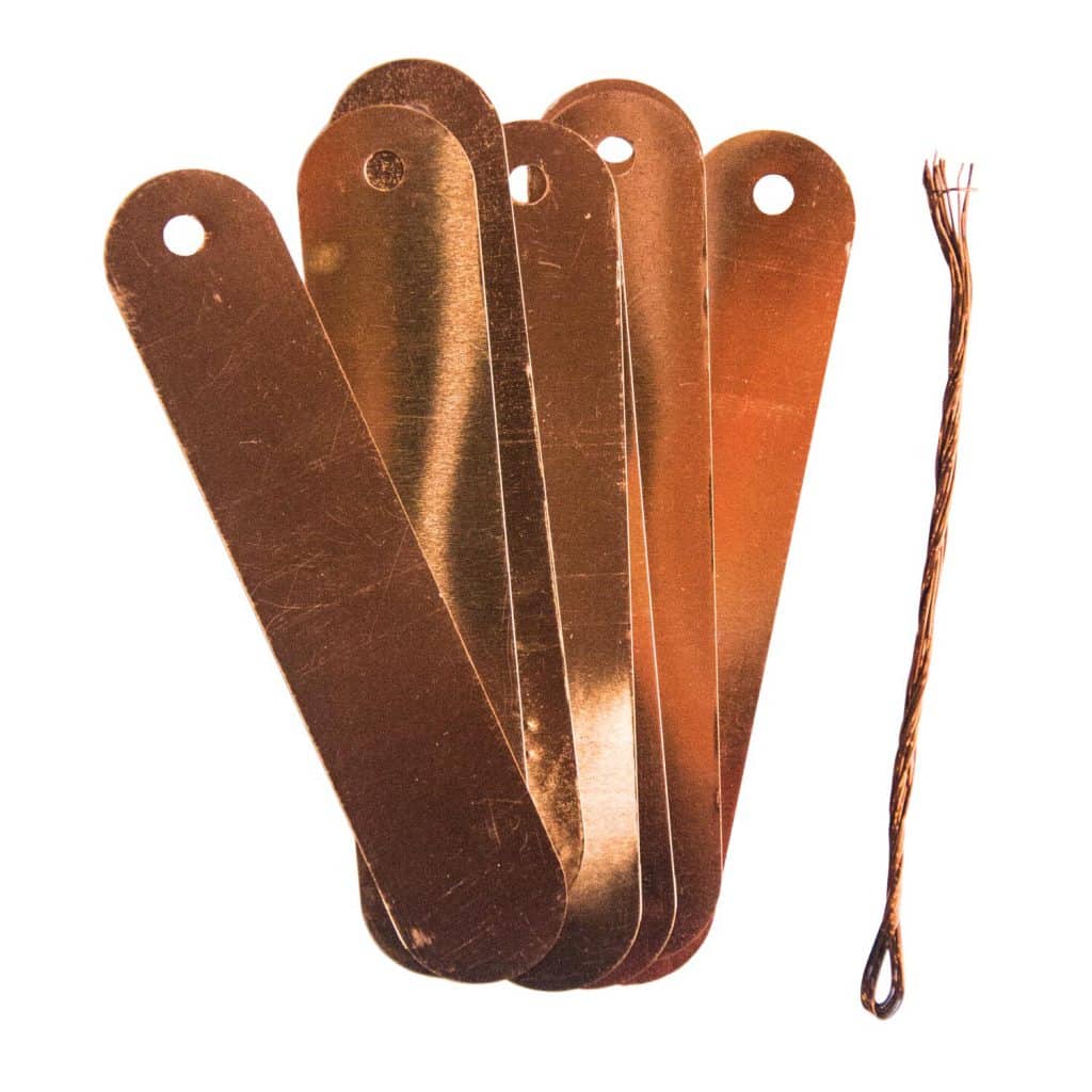 Copper Plant Tags 9.5cm Pk10 - Takasho Australia