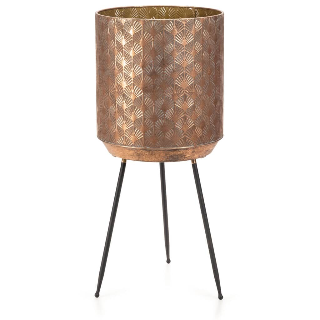 Geddes Planter on Legs 55cm - Aged Bronze Finish - Takasho Australia