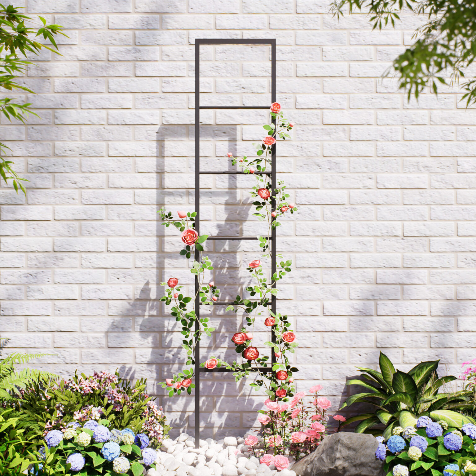 Aluminium Ladder Trellis – Strong, rust-free plant support - Takasho ...